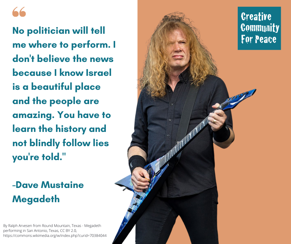 Dave Mustaine, Megadet - Creative Community for Peace