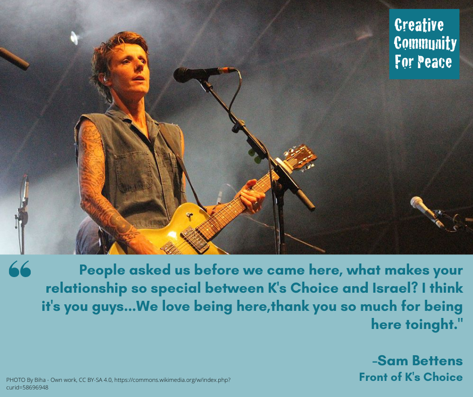 Sam Bettens of K’s Choice - Creative Community for Peace